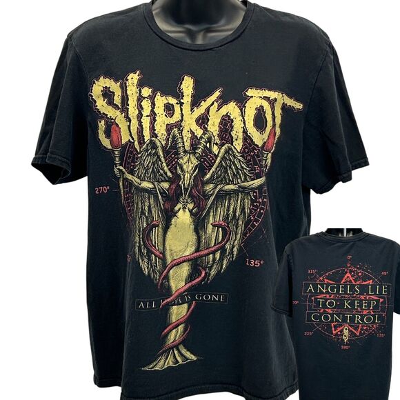 Slipknot | Shirts | Slipknot Angels Lie To Keep Control T Shirt Mens ...